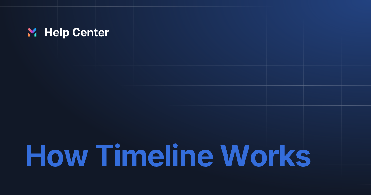 How Timeline Works | Help Center
